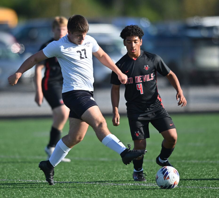 Central Cambria boys soccer picks up first victory against Penn Cambria ...